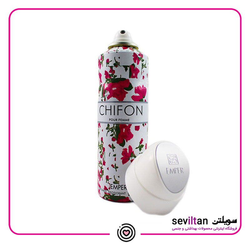 خرید اسپری خوشبو کننده بدن زنانه امپر مدل Chifon حجم 200 میلی لیتر - سویلتن